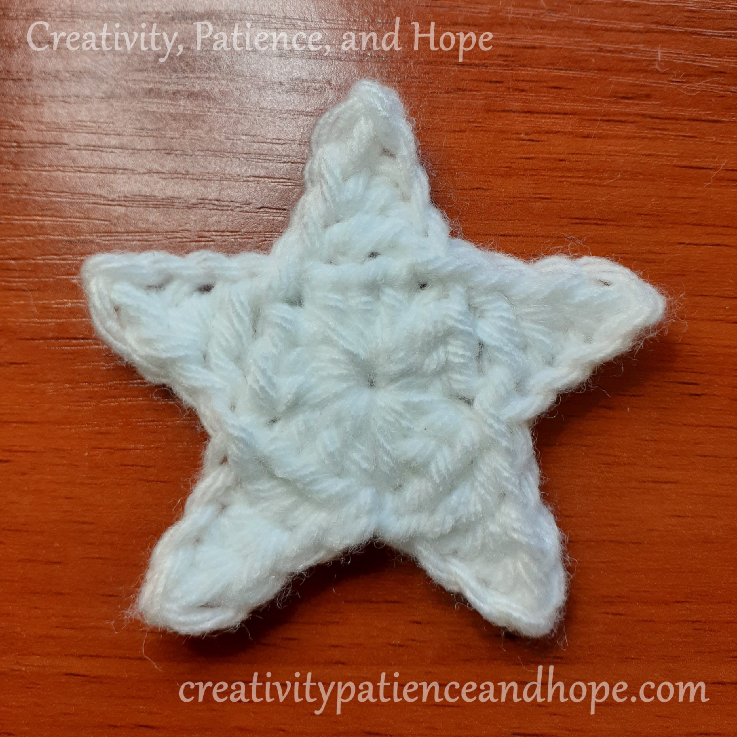 Crochet Star Applique Pattern